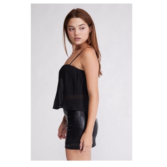 Mango | Tops | Mango Plisse Chiffon Cami Top | Poshmark